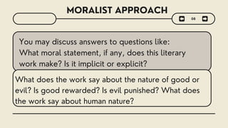 MORALIST APPROACH - GRADE 10 (QUARTER 3) | PDF