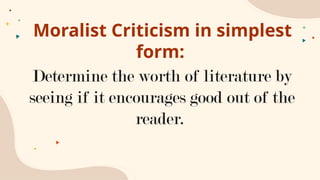 English 10 Quarter 3 The Moralist approach | PPT