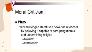 English 10 Quarter 3 The Moralist approach | PPTX