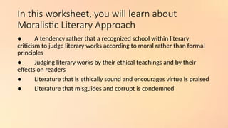 MORALIST APPROACH- LESSON AND ACTIVITY.pptx