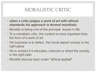 Moralistic approach | PPTX