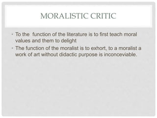 Moralistic approach | PPTX