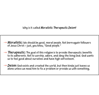 Moralistic Therapeutic Deism | PPTX