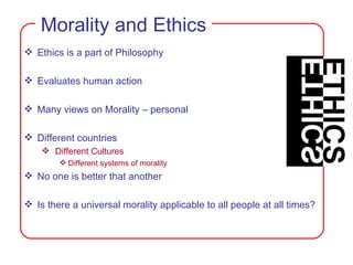 Morality And Ethic | PPT