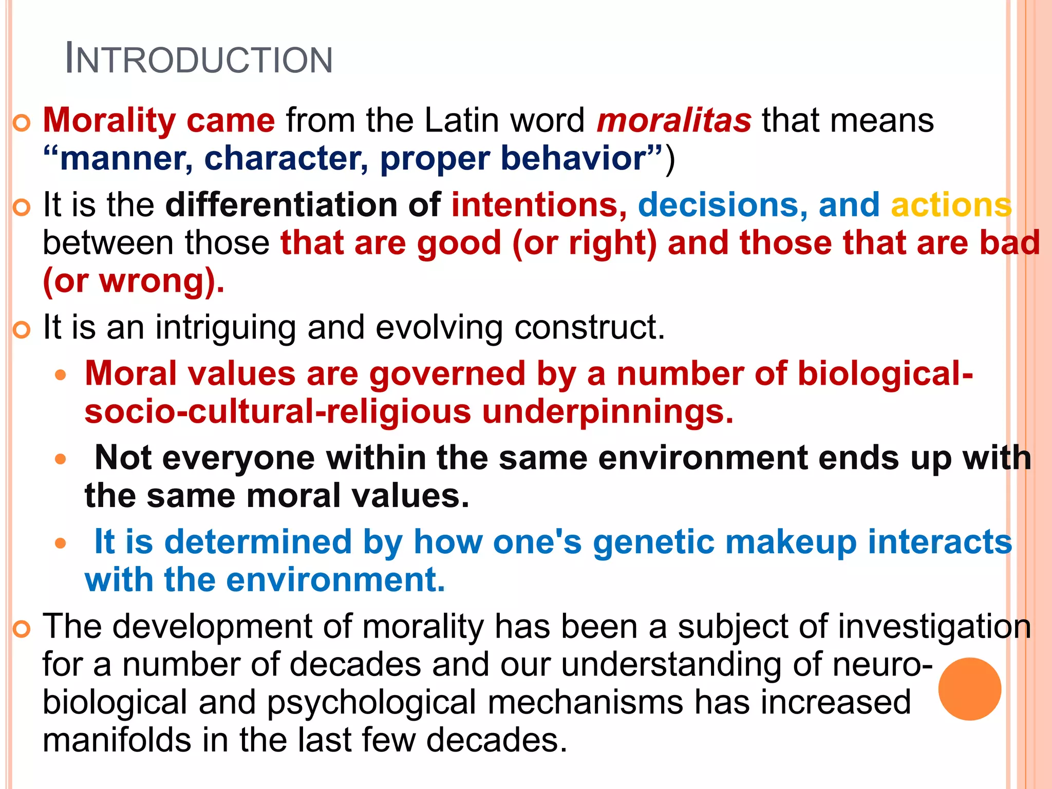 Morality and moral development based on Hindu Concept | PPTX