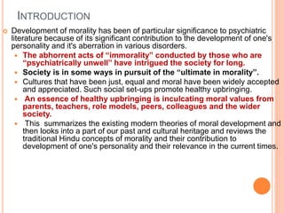 Morality and moral development based on Hindu Concept | PPT