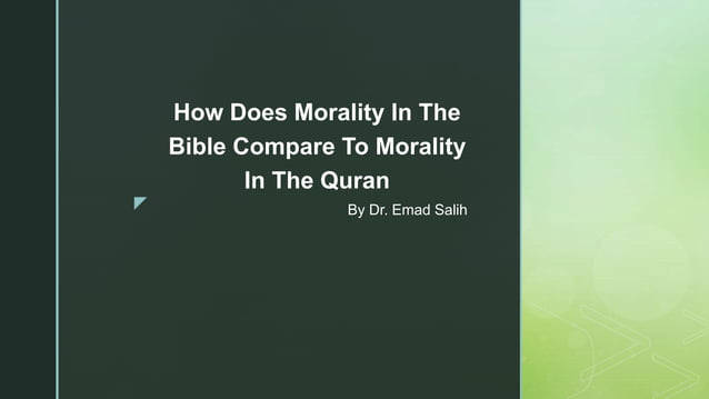 Morality in bible | PPT