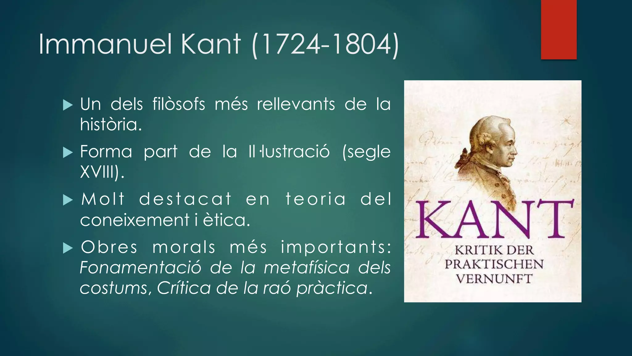 Kant: el formalisme ètic | PDF