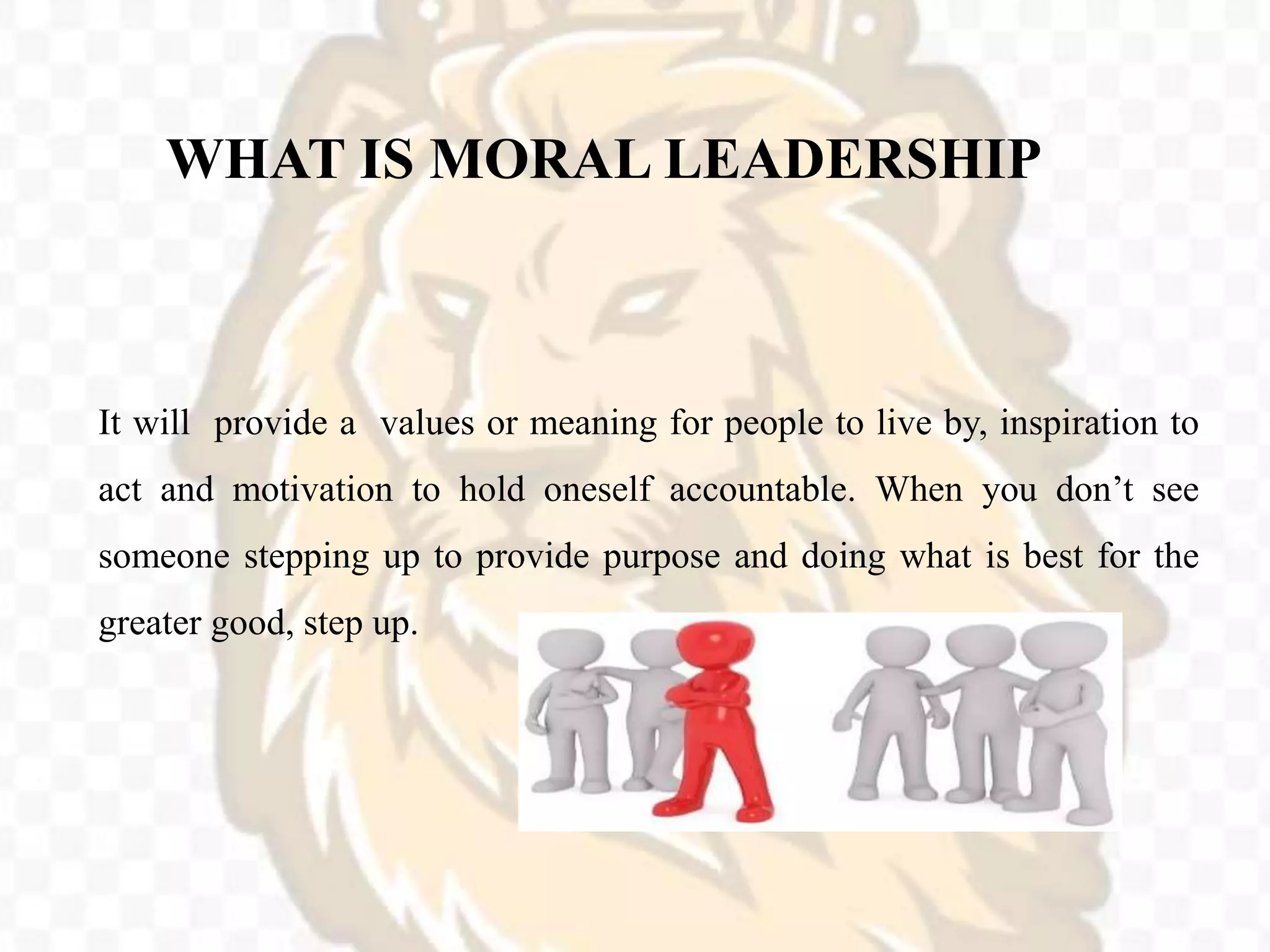 Moral leadership | PPTX