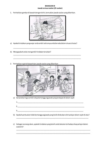 SOALAN UJIAN MAC PENDIDIKAN MORAL TINGKATAN 2 | DOCX