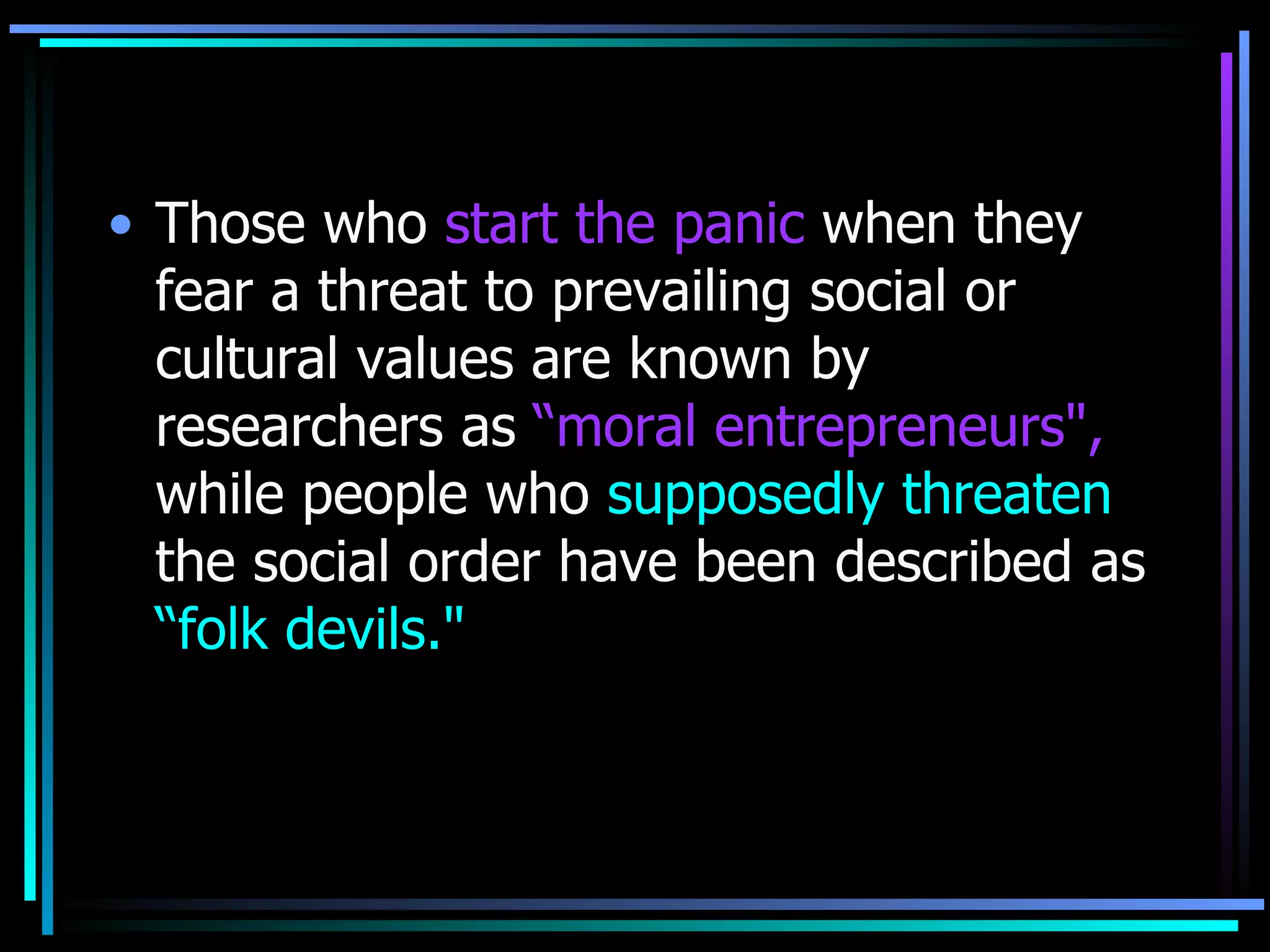 Moral Panic Intro | PPT