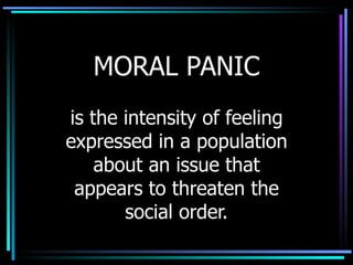 Moral Panic Intro | PPT