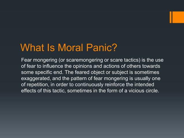 Moral panic | PPT