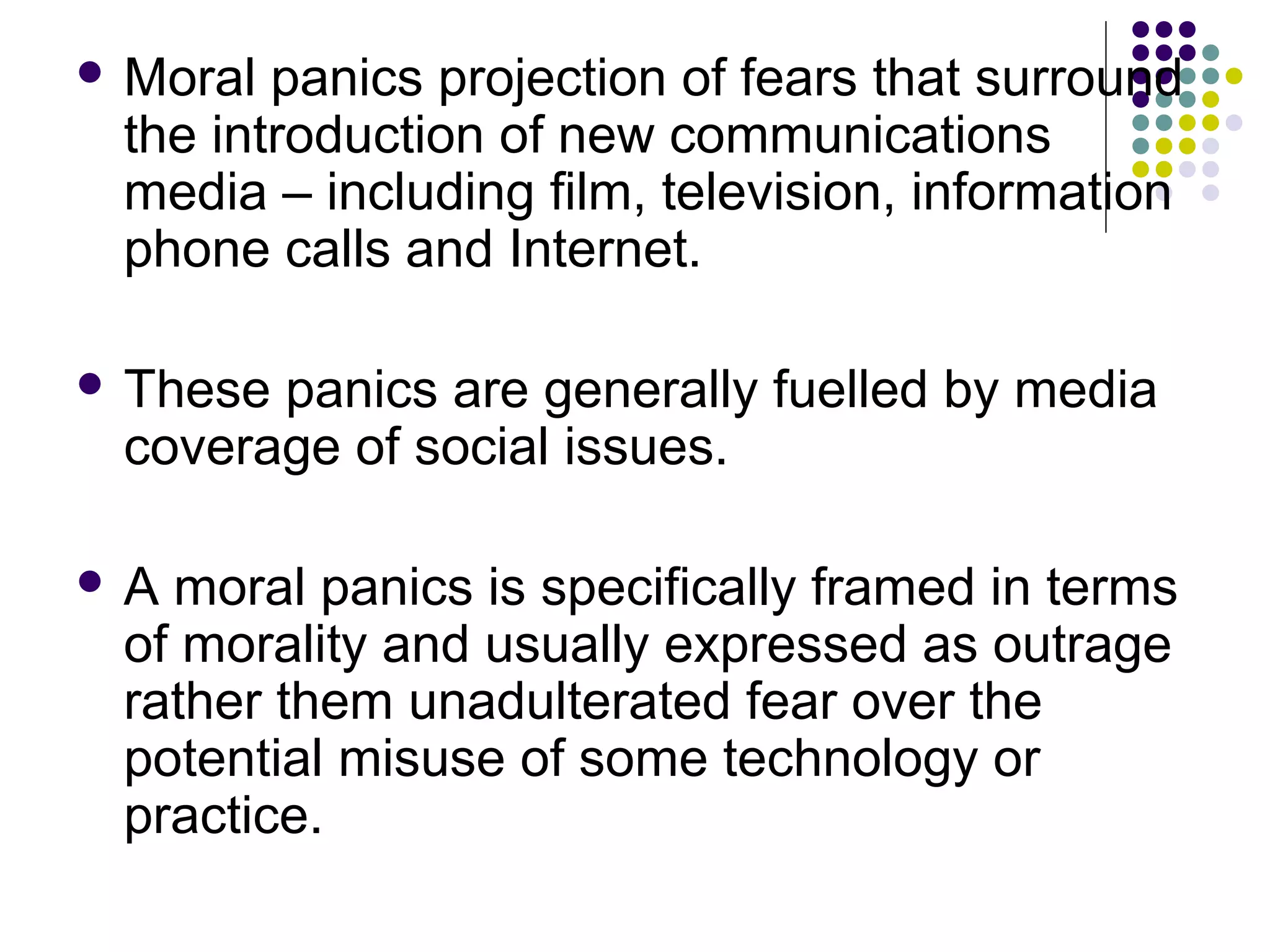 Moral panics | PPT