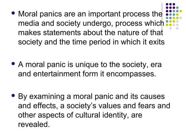 Moral panics | PPT