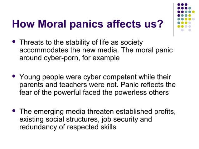 Moral panics | PPT