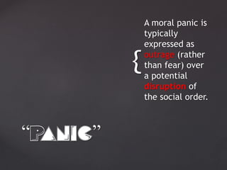 Moral panics | PPTX