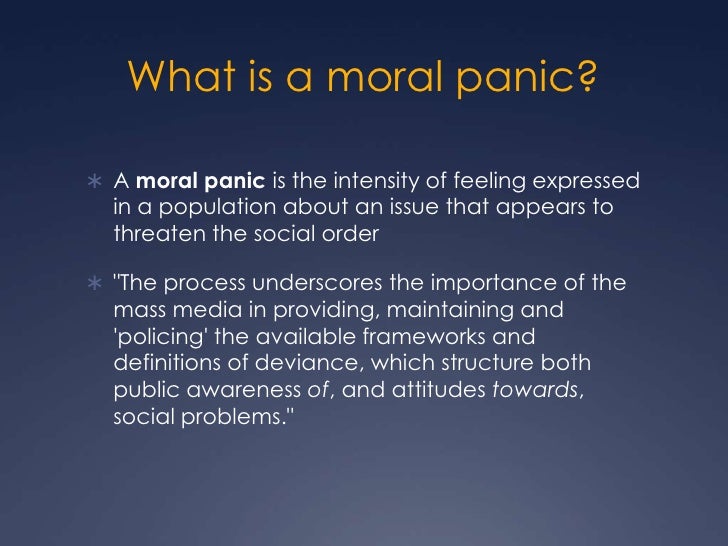 Moral Panics & Clockwork Orange