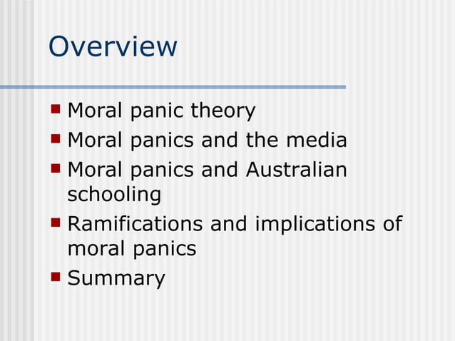 Moral panics (chae) | PPT