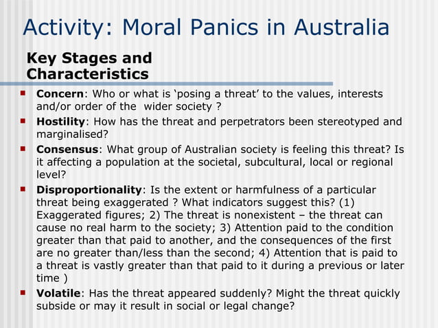 Moral panics (chae) | PPT