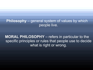 Moral philosophy | PPT