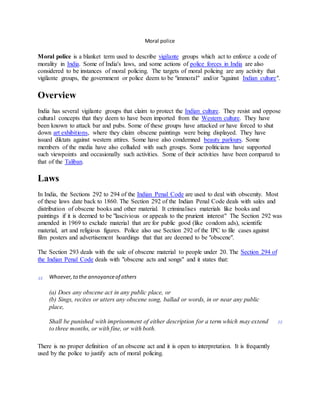 Moral policing:SSB58 | DOCX
