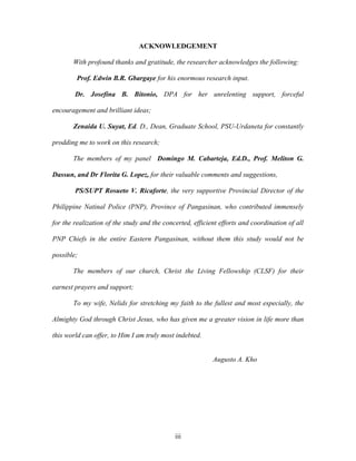 Moral Recovery Program of the Philippine National Police | PDF