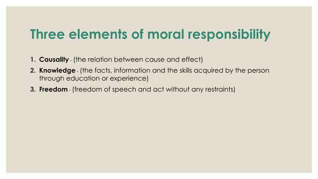 Moral responsibility | PDF