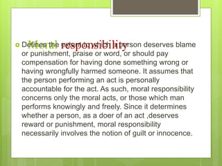 Moral responsibility lap | PPTX