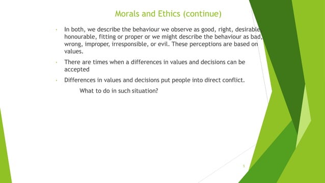 Morals and ethics | PPTX