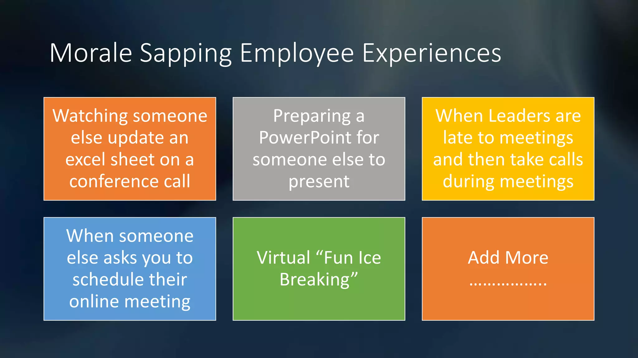 Moral sapping employee experiences | PPT