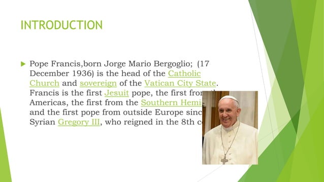 POPE FRANCIS | PPTX