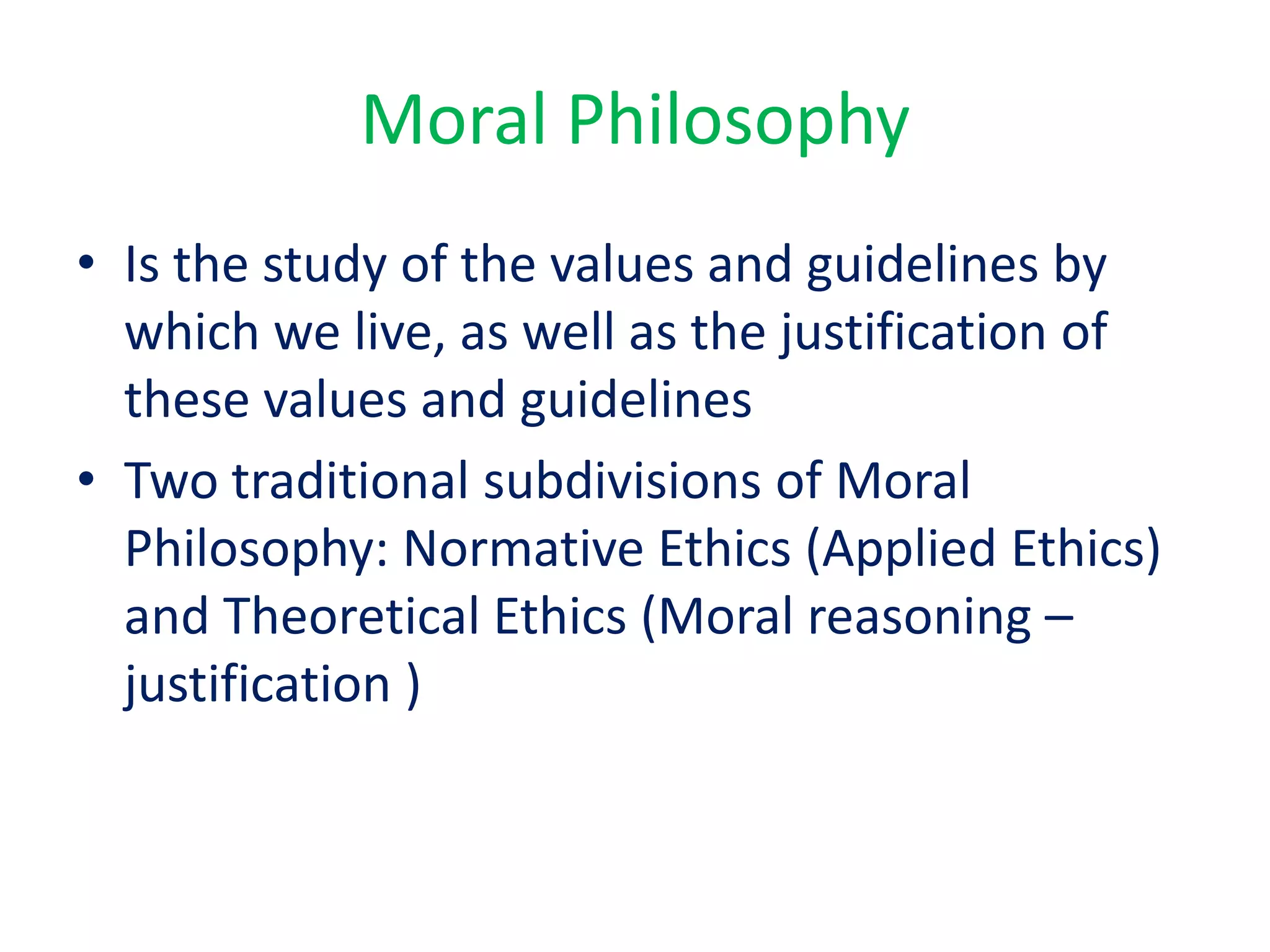 Moral theory | PPTX