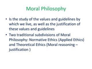 Moral theory | PPTX