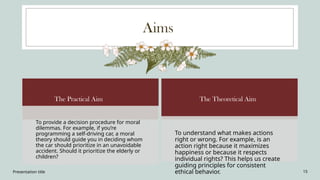 The Presentation on Moral Theory for CSE | PPTX