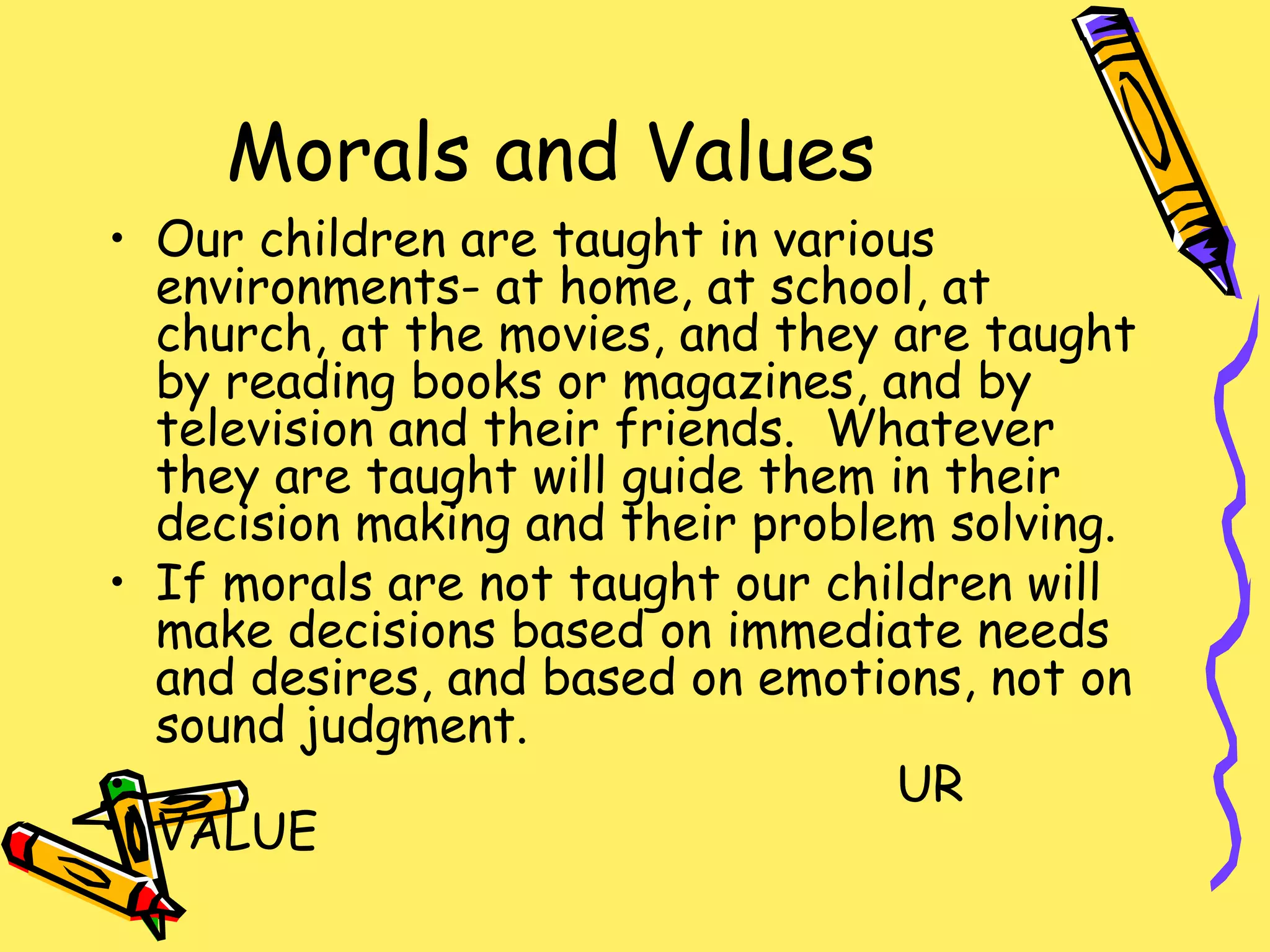 Moral values | PPT