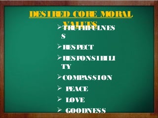 Inculcating Moral values at Primary schools | PPT