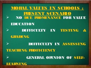 Inculcating Moral values at Primary schools | PPT