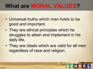Moral values final | PPTX