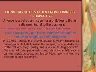 Moral values and ethics in business | PPT