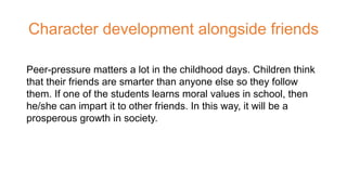 Moral Values for Students | Moral Values for Children in School - MIT ...