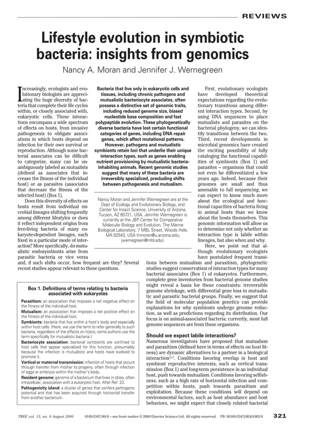 BACTERIAL SYMBIOSIS | PDF