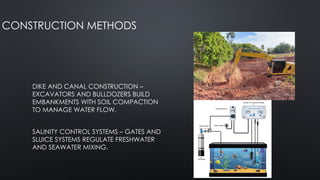 Construction methods, tools and equipment in freshwater, brackish water ...