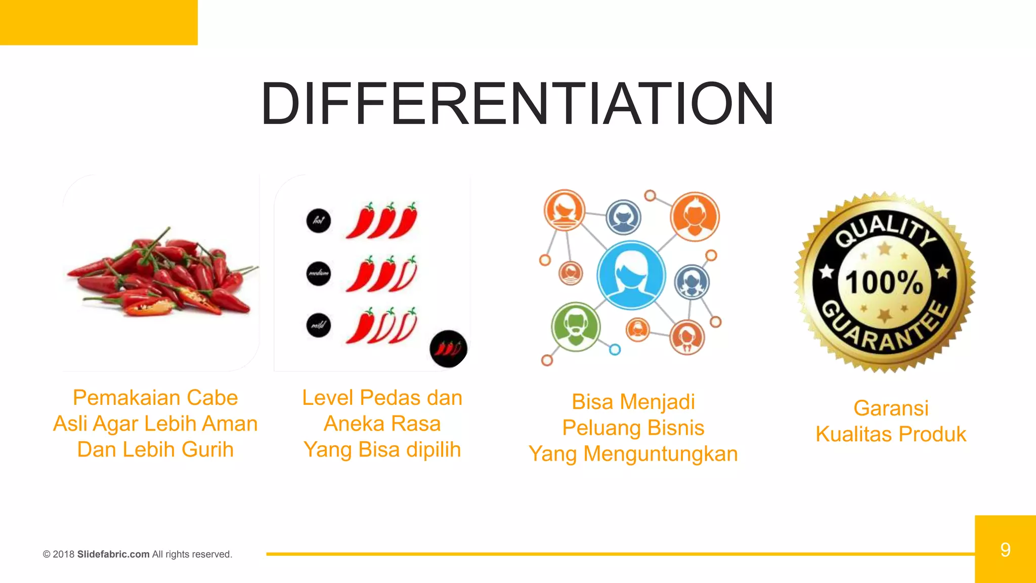 Keripik Pedas Morang moreng snack Pitch Deck | PPTX