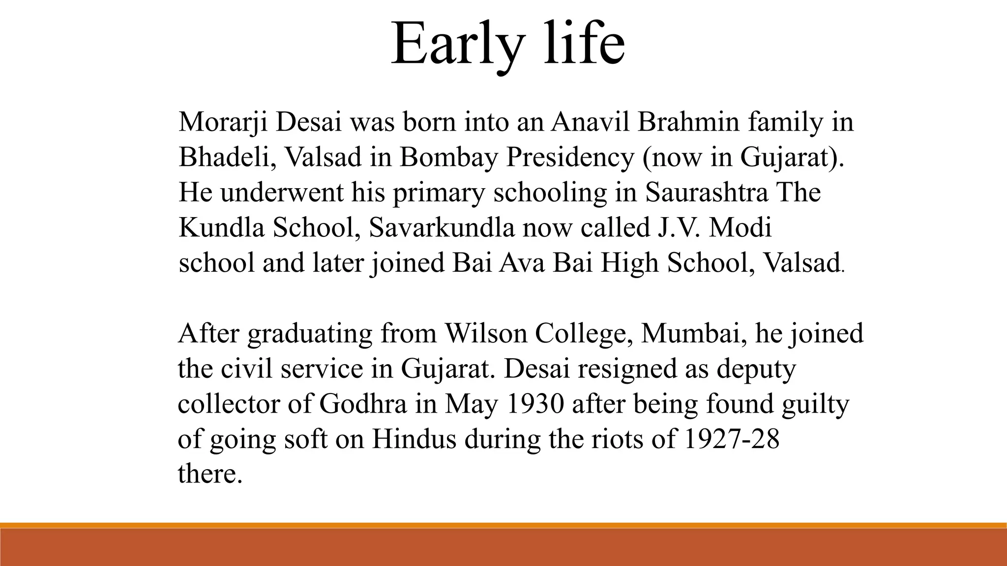 Morarji desai | PPTX