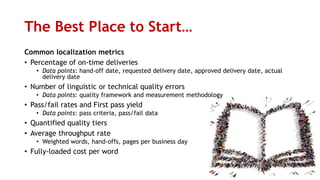 Localization Metrics and KPIs | PPTX