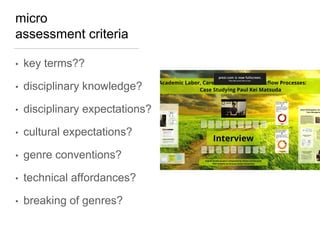 Teaching multimodal assignments through an editorial pedagogy | PPT