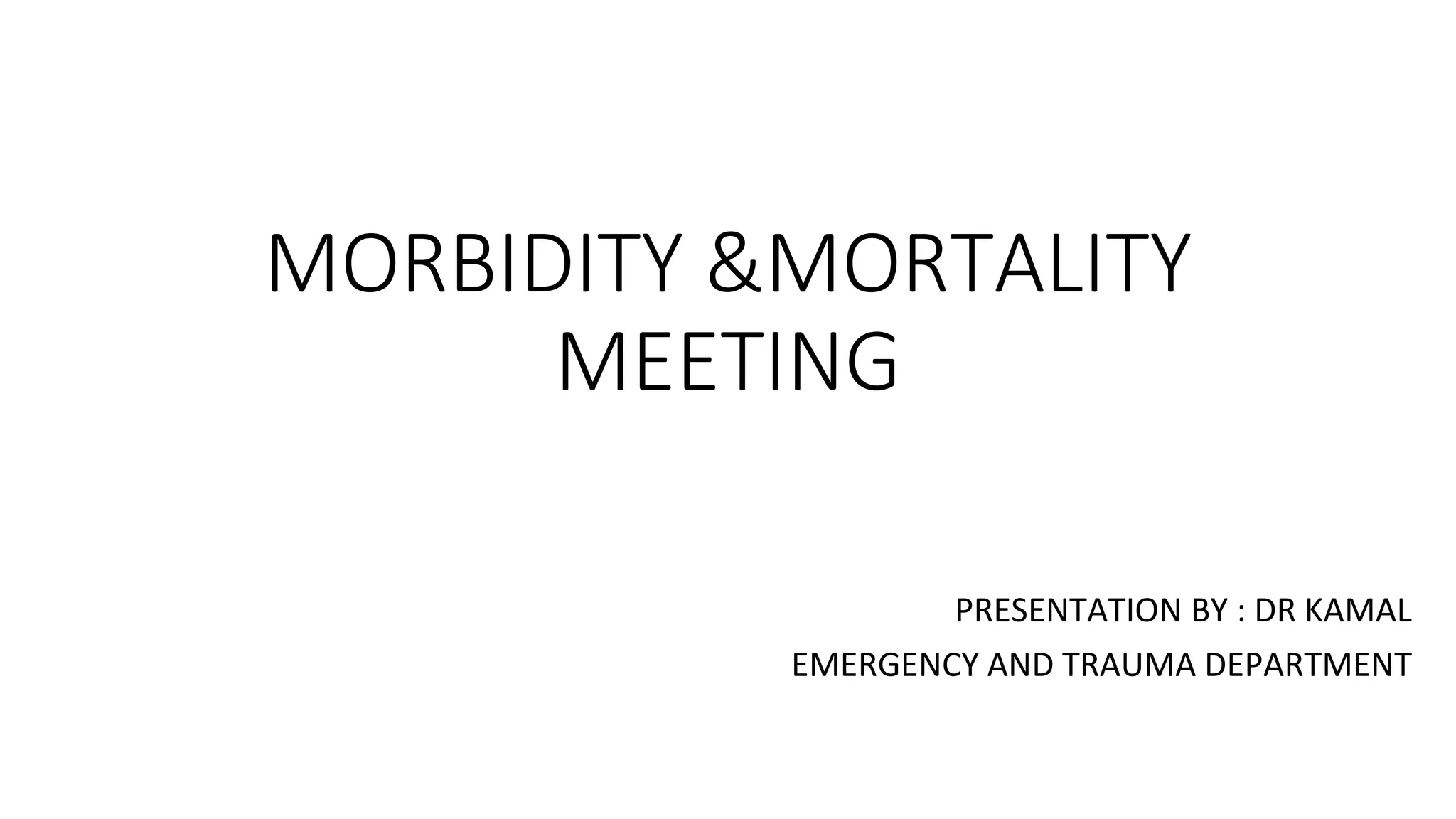 Morbidity 0mortality Meeting August 2020 Pptx 2 Pptx