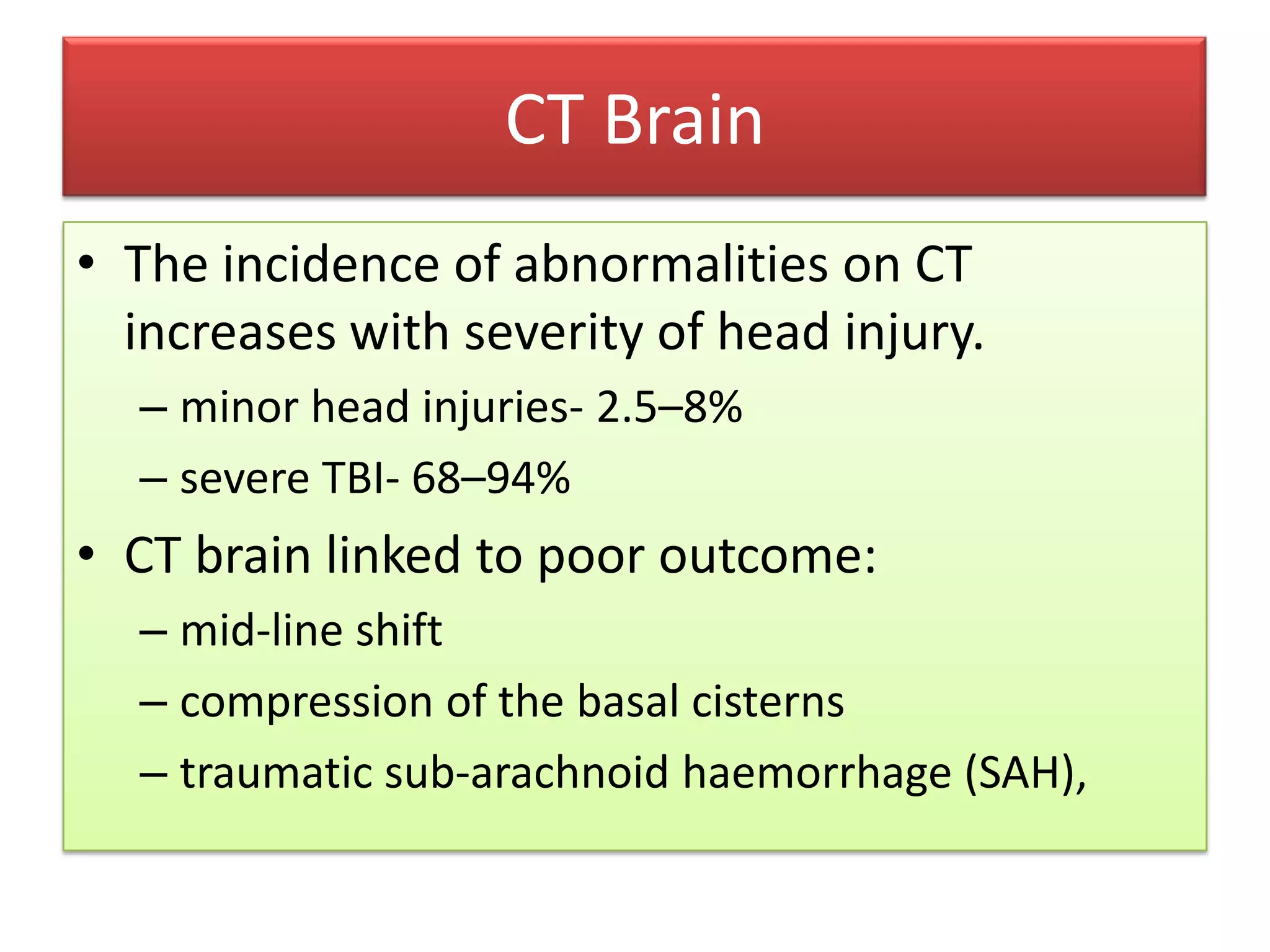 Traumatic brain Injury (TBI) | PPTX