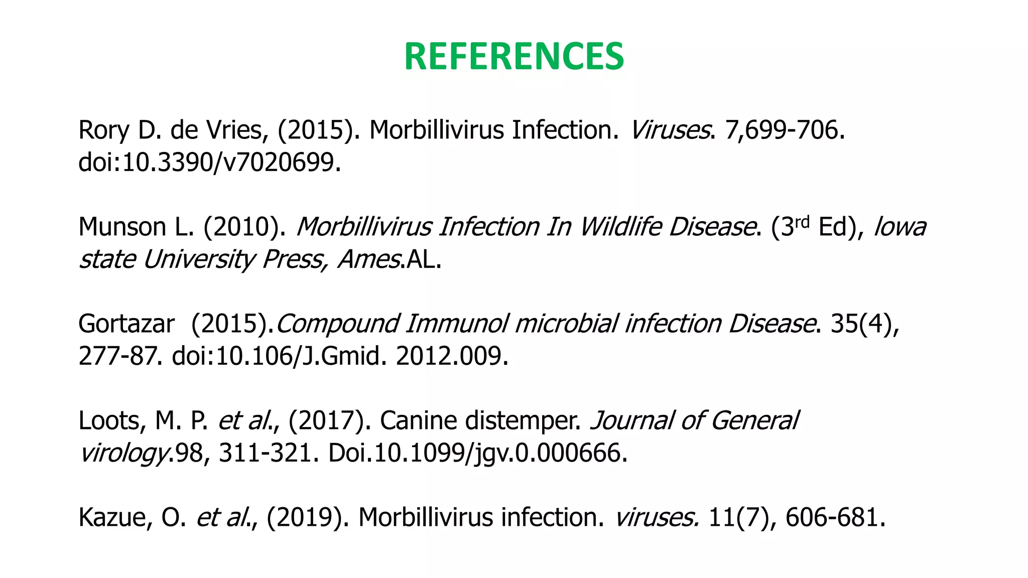 Morbillivirus and wildlife disease | PPTX